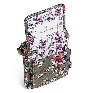 Vera Bradley Women's Cotton Mini Hipster Crossbody Purse With RFID Protection, Hope Blooms - Recycled Cotton, One Size