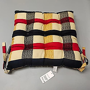 SoarTalent Cushions [Furniture], Cotton Chair Pads with Ties, Comfortable Polyester Filling Cushion