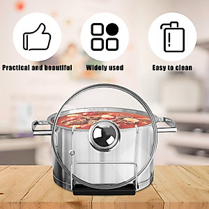 PEUTIER Slow Cooker Lid Holder for Crock Pot, Stainless Steel Lid Holder Kitchen Pot Organizer Hand Free Pan Pot Lid Rack for Bracket Keeping Countertops Clean Rack Accessories
