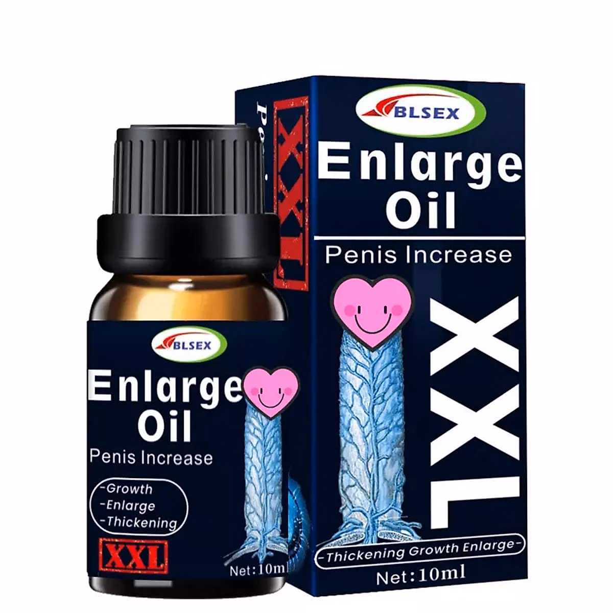 BLSEX XXL Enlargement Oil Increase Male Enlarge Oil | 0.34 fl.oz | Pack of 1