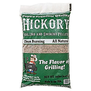 Papa's Premium Hardwood Pellets for Grilling, Smoking, and Barbecuing Meat, Poultry, and Seafood, Hickory Blend, 20 Pound Bag