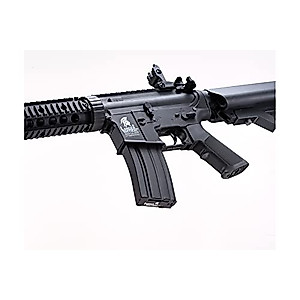 Lancer Tactical Gen 2 Airsoft Rifle SD M4 GEN 2 Polymer- Electric Full/Semi-Auto Airsoft AEG Rifle with 0.20g BBS, Charger and Battery (Black High FPS)