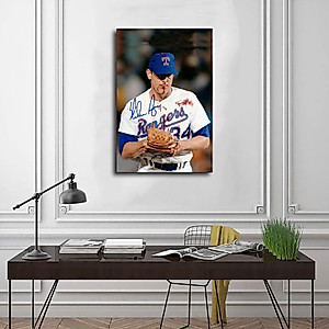 BIVVI Nolan Ryan Canvas Poster Wall Art Decor Print Picture Paintings for Living Room Bedroom Decoration Unframe: Unframe:12x18inch(30x45cm)