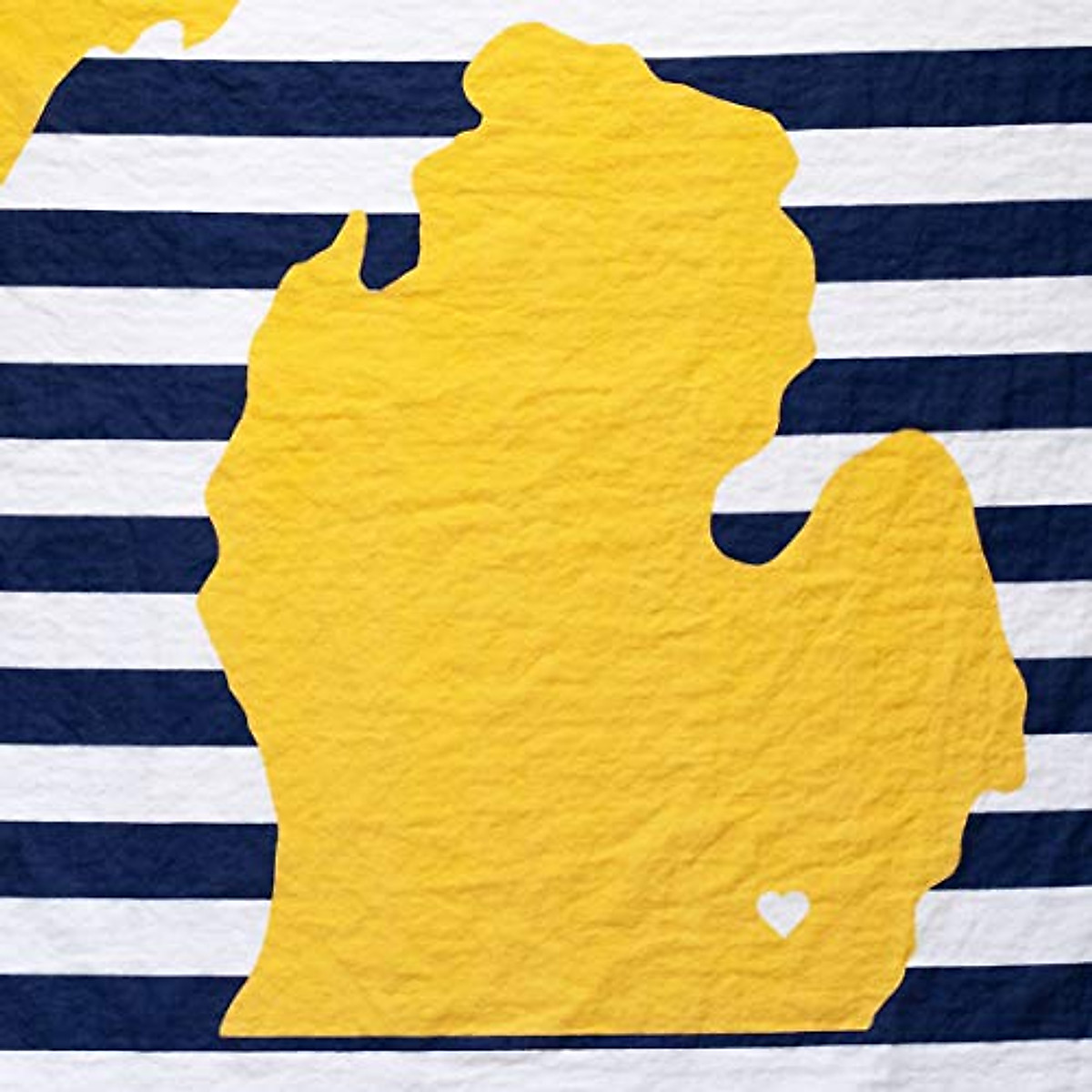 TWIG & BALE Ann Arbor Michigan Baby Blanket Organic Cotton Muslin Swaddle Blanket - 47" x 43" - Fans of Michigan Baby Gift for Boys Girls Receiving Blankets