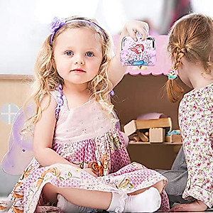 RHCPFOVR Mermaid Gifts for Girls - Drawstring Backpack,Makeup Bag,Bracelet,Necklace for Party Favors