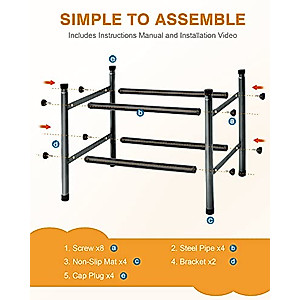 MULISOFT 2-Tier Expandable, Stackable and Adjustable Shoe Rack Organizer, Sturdy and Durable Metal Shoe Storage Organizer, Vertical Shoe Rack for Closet/Entryway/Bedroom/Dorm/Doorway