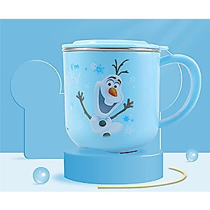 Disney Frozen Olaf ABS Stainless Steel Cup with Lid, 250ml, Blue