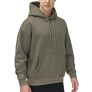 THE GYM PEOPLE Men's Fleece Pullover Hoodie Loose Fit Ultra Soft Hooded Sweatshirt With Pockets Grey