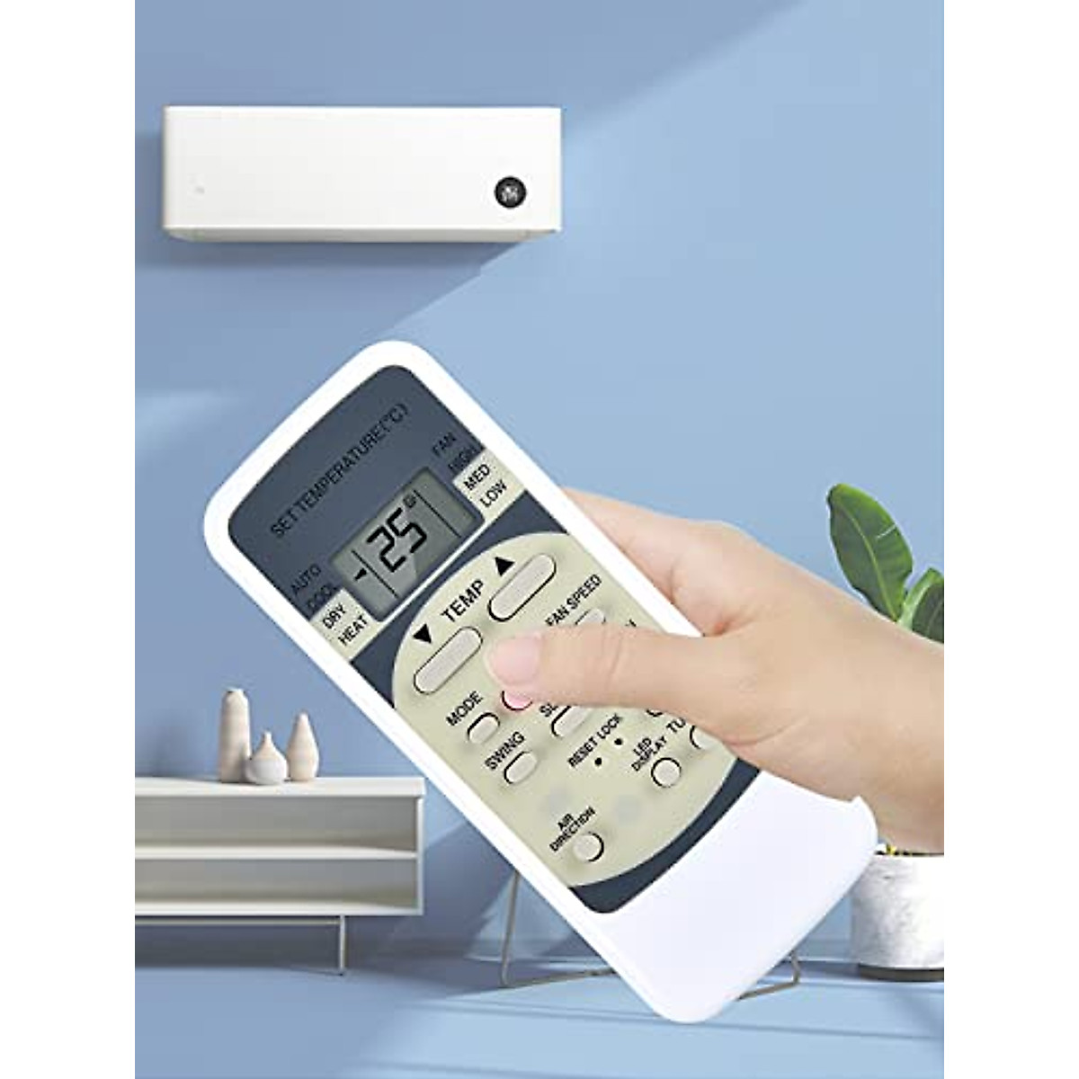 R51M/E Replacement AC Remote Control Compatible for Midea Air Conditioner, Universal Air Conditioner Compatible with Midea Air Conditioner Brand