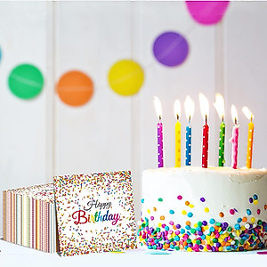Confetti Sprinkles Birthday Napkins for Happy Birthday Party Supplies Sprinkles Party Themed Luncheon Paper Napkins Disposable for Kids Two Sweet Donut Birthdays Party Favors (100 Pack)