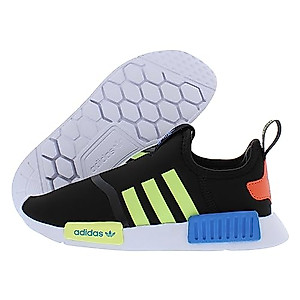 adidas NMD 360 Boys Shoes Size 10.5, Color:Black/Lime-Black