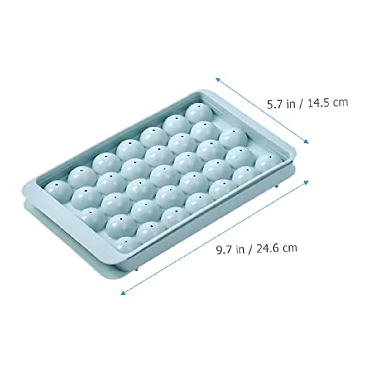 iplusmile 3pcs 33 Ice Molded Ice Box Silicone Ice Trays Plastic Pallets Sphere Ice Molds Wave Ice Making Silicone Andy Molds Silicone Chocolate Molds Pp Blue Ice Cube Tray Mold Ice Cube Mold
