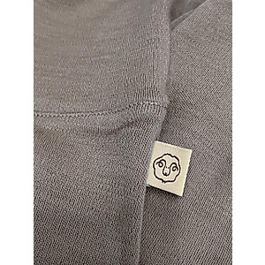 Woolino Baby Footed Romper Pants, 100% Merino Wool Baby Pants, Newborn Pants with Footies for Infant Boy & Girl, 6-12m, Dove