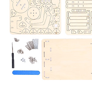 Robot Arm, Robot Arm, Robot Arm Model, Wooden Hydraulic Mechanical Jaws DIY Excavator Starter Kit STEM Science Educational Building Toy, Science Kits