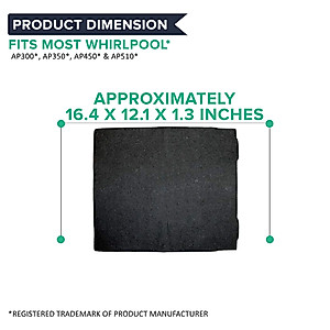 Crucial Air Replacement Carbon Filter – Compatible with Kenmore Part # 83378 – Fits Kenmore 335 Series Carbon Pre-Filter Model - Durable, Compact, Reusable Air Purifier Carbon Filter – Bulk (1 Pack)