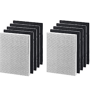 Nispira True HEPA Filter + Activated Carbon Pre Filter Set Compatible with Fellowes AeraMax 200 Purifier Model 190/200/DB55/DX55. Compared to Part 9287101, 2 Sets