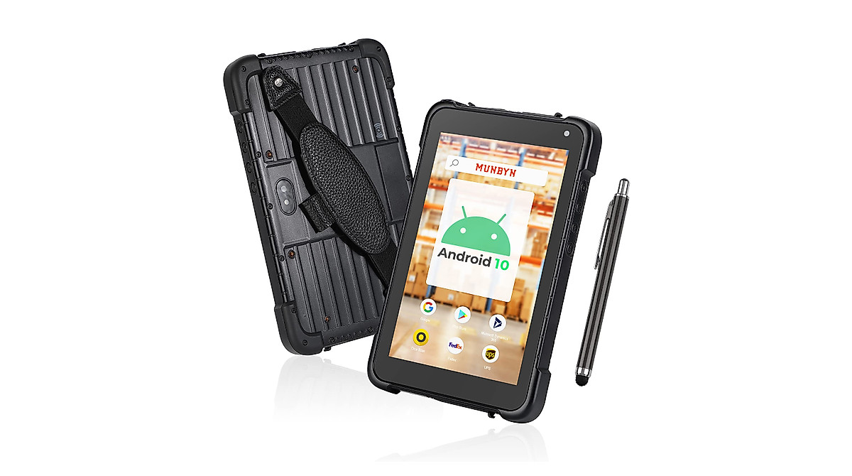 MUNBYN New Rugged Android Tablet, 8-inch Rugged Tablet Android 10 ...