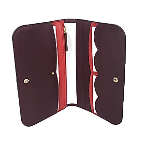 Kate Spade Nadine Patchwork Leather Clutch Wallet, Red Multi