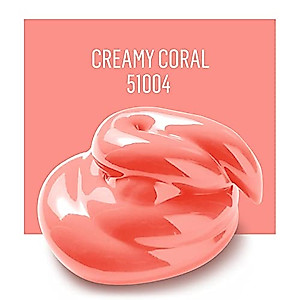 FolkArt, Creamy Coral Acrylic 2 fl oz Premium Matte Finish Paint, Perfect for Easy to Apply DIY Arts and Crafts, 51004