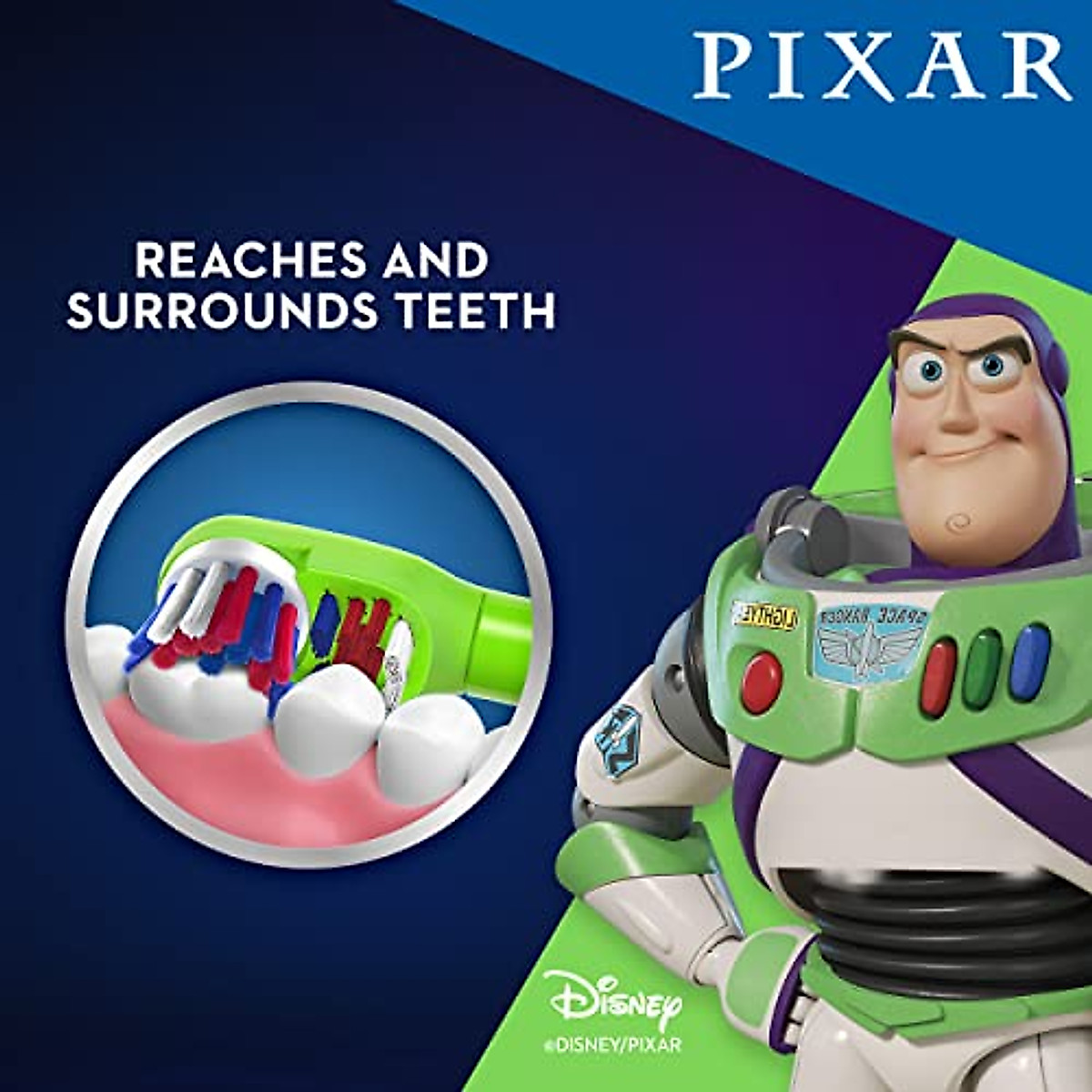 Oral-B Kid's Battery Toothbrush featuring Disney Pixar Toy Story, Soft Bristles, for Kids 3+
