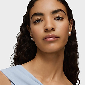 TOUS Sterling Silver Earrings for Women with Pearls & Bear Motif, Size: 8,5-9mm. TOUS Bear Collection