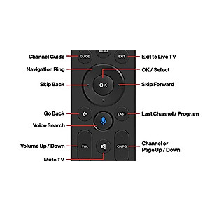 Verizon FiOS TV One Voice Remote Control 2019 - MG3-R32140B VRC4100 BLE - All in One Smart Voice Remotes + 2 AA Batteries Included