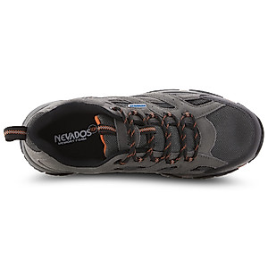 Nevados XP Men's Boomerang II Low Waterproof Hiking Boots | Lightweight for Trail, Walking, Summer Outdoors | Comfortable w/Memory Foam | Rugged Carbon Rubber Sole