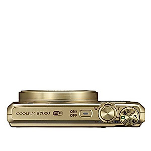 Nikon COOLPIX S7000 Digital Camera (Gold) - International Version (No Warranty)