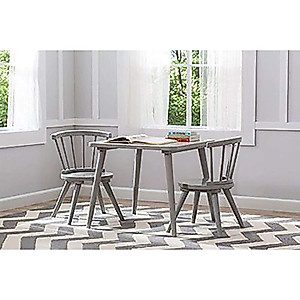 Delta Children Windsor 2 Chair, 3 Piece Set, Grey