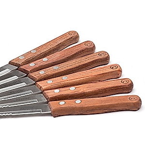 Outset QB90 Cutting, Set of 6, Rosewood Steak Knives Set of 6