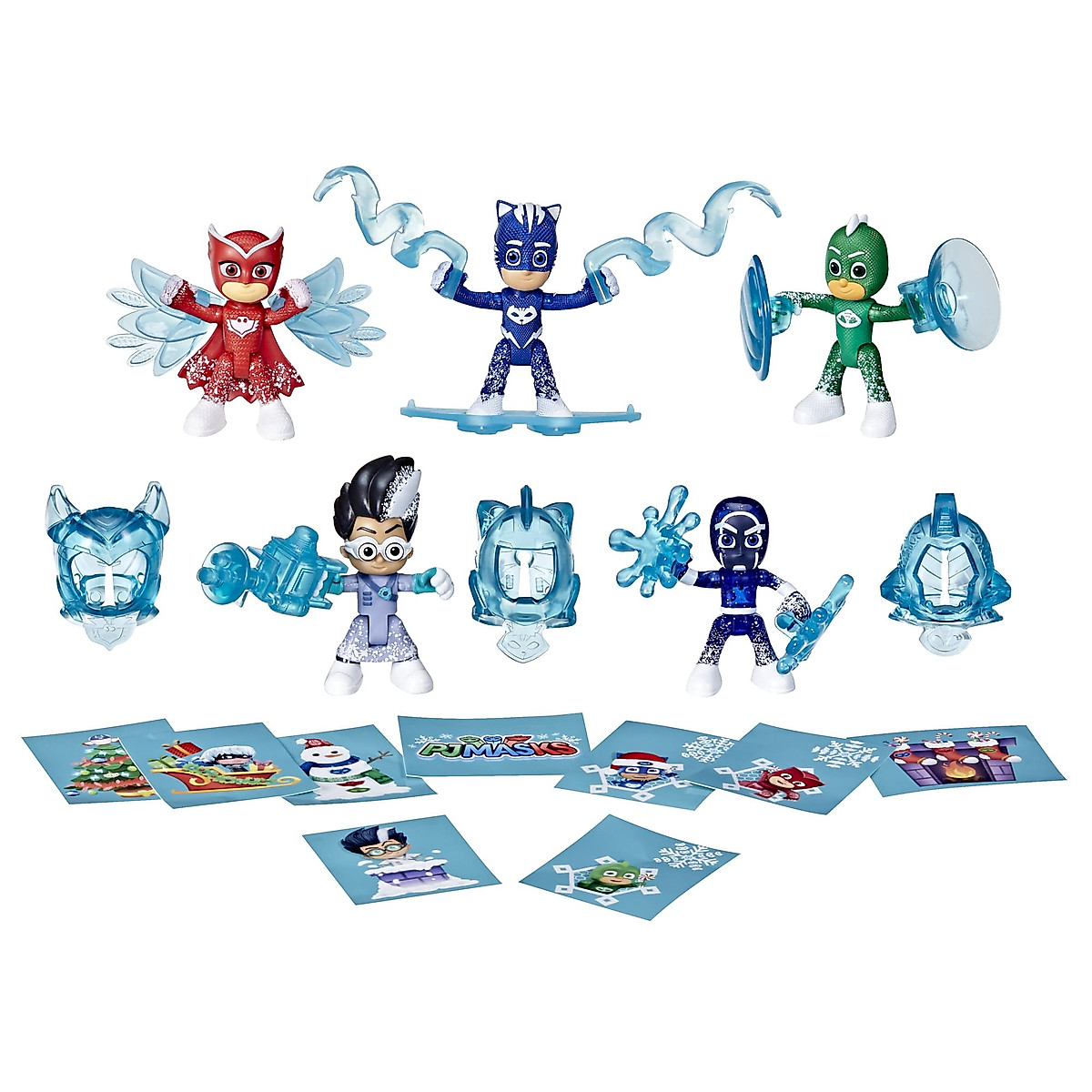 PJ Masks Kids Advent Calendar, 24 Daily Surprise Toys Including PJ Masks Action Figures, Accessories, and Stickers, Countdown Calendar, Ages 3 and Up
