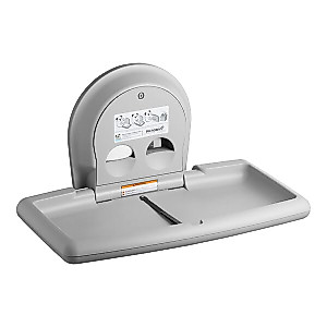 Koala Kare KB200-01 Horizontal Wall-Mounted Changing Station - Polypropylene, Gray