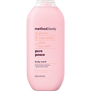 Method Body Wash, Pure Peace, Paraben and Phthalate Free, 18 oz (Pack of 1)