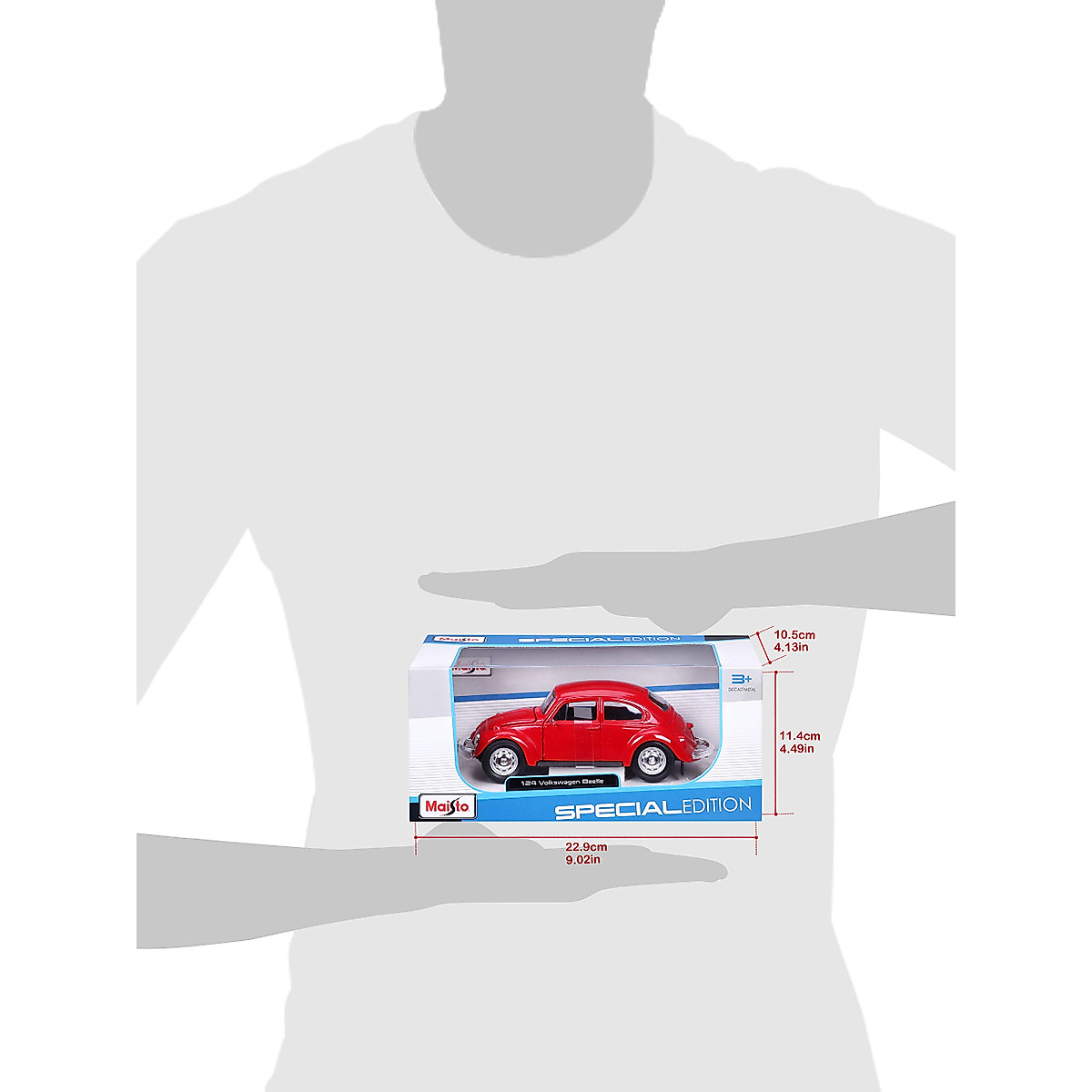 Maisto 1:24 Scale Volkswagen Beetle Diecast Vehicle (Colors May Vary)