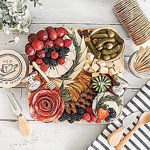 Charity Leaf Compostable Palm Leaf Dinnerware Set | 10" Square (25 pack) & 7" Square (25 pack) Like Bamboo Plates | Natural, Disposable & Eco Friendly | Perfect for Parties, Weddings & Catering Events