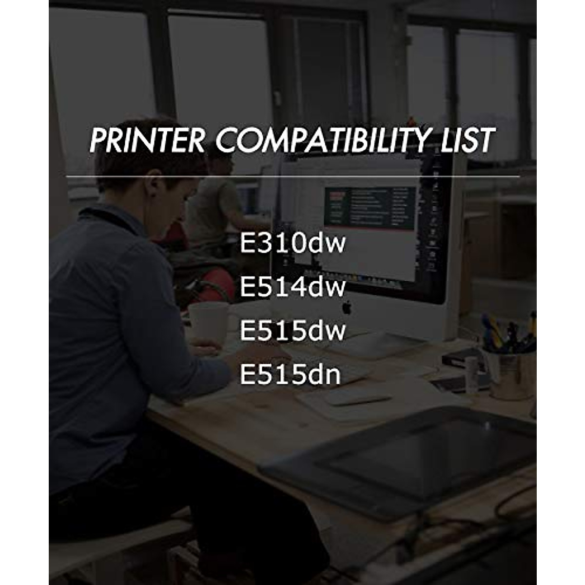 GTS Compatible PVTHG 593-BBKD Toner Cartridge Replacement [High Yield], for Dell E310dw E514dw E515dw E515dn LaserJet Printers (Single Pack, Black)