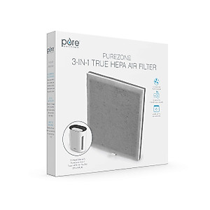 Pure Enrichment Genuine 3-in-1 True HEPA Replacement Filter for the PureZone Air Purifier (PEAIRPLG)