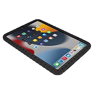 Veamor iPad Mini 6 Case Cover, Anti Slip Silicone Flexible Rubber Protective Bumper for Apple iPad Mini 6th Gen 8.3 Inch 2021, Kids Friendly/Drop Proof/Shockproof (Black)