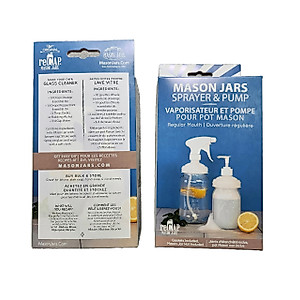 reCAP Mason Jar Sprayer and Pump Cap | Regular Mouth | Black | Made in the USA | Leak-proof | Freezer-proof