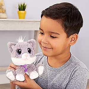 Little Tikes Rescue Tales Babies - Fluffy Kitten | Soft Cuddly Plush Pet Toy with Collar, Tag, Home, Stickers, Activities | Ages 3+