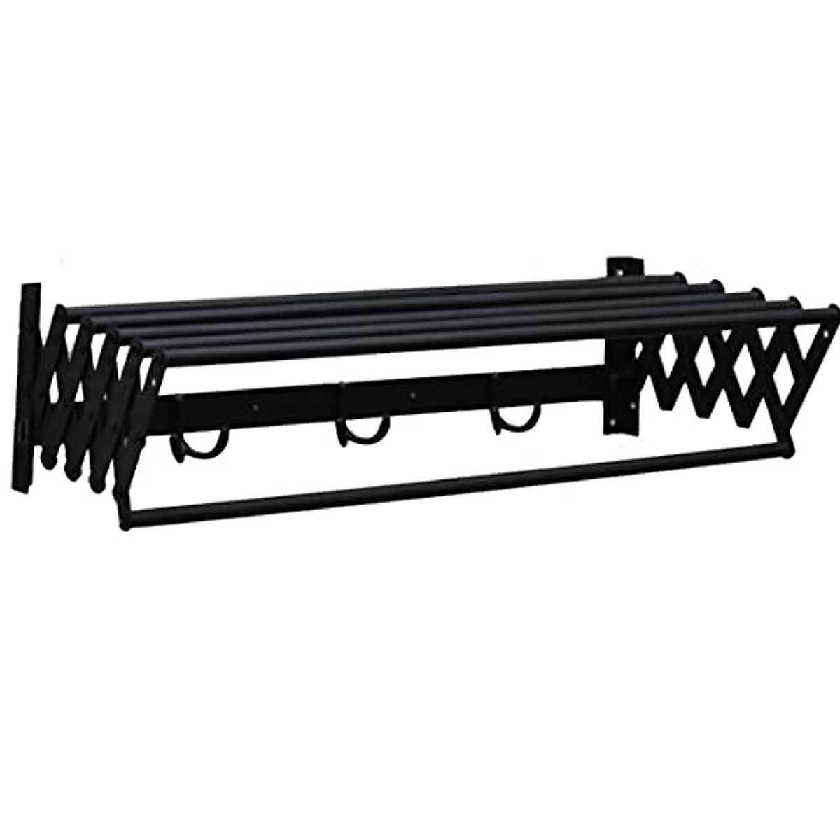 SEIFE Wall Mounted Towel Rack Drying Rack Retractable Airers Washing Line Indoor Folding Extendible Towel Shelf with Hooks Stainless Steel for Balcony Bathroom Terrace Bathroom Shelves