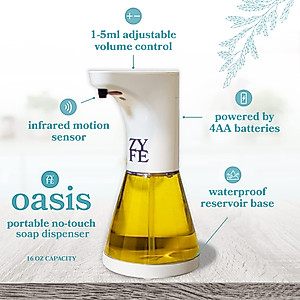 Automatic Soap Dispenser Touchless Hand Soap Dispenser for Kitchen Sink - 17oz Automatic Liquid Dish Soap Dispenser for Bathroom - dispensador de jabon liquido para cocina