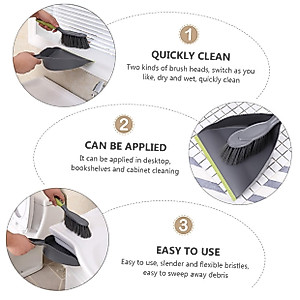 1 Set Broom Cleaning Brush Whisk Brooms Sink Cleaning Brush Keyboard Table Cleaning Brush Whisk Broom for Car Cat Litter Broom Dustpan Desktop Broom Cleaning Broom Cleaning Shovel Outanaya