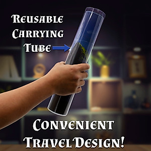 CASEMATIX TCG Playmat with Reusable Playmat Case - Premium 24" x 13.5" Card Game Mat & Compatible MTG Playmat For All TCGs with Non-Slip Rubber Backing, Stitched Edges and Carry Tube