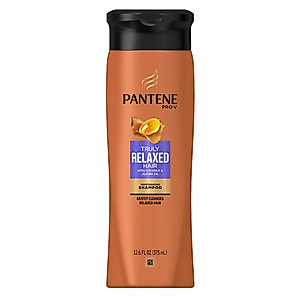 Pantene Pro-V Truly Relaxed Hair Moisturizing Shampoo with Coconut & Jooba Oil 12.6 Ounce (372ml) (Pack of 3)