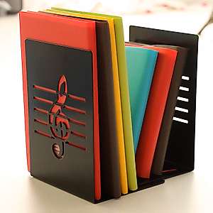 Giant Door Note Rolling Large Book Stand Creative tinplate Book Clip Hollow Book by Bookshelf bookend Pair