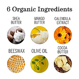 Organic Nipple Butter Breastfeeding Cream by Earth Mama | Lanolin-free, Postpartum Essentials Safe for Nursing, Non-GMO Project Verified, 2-Fluid Ounce