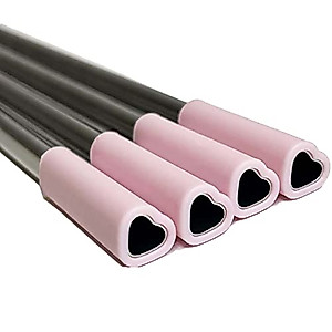 The best MOON Set of Heart Shaped Stainless Steel Reusable Straws with Silicone tips (Set of 4 straws)