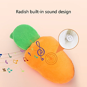 BYNNIX Pet Plush Toy Dog Chewing Toy Stuffed Carrot Aggressive Chewers Eat Training Toy Interactive Children Plush Toy Pet Plush Toy Pet Plush Toy Dog Pet Plush Toy for Kids Pet Plush Toy for Dogs