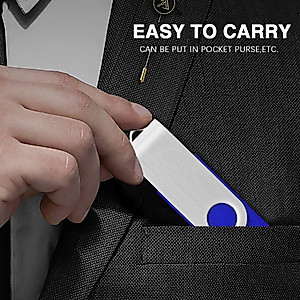 EASTBULL 2GB Flash Drive 100 Bulk USB 2.0 Fast Speed Flash Drives Pack Swivel USB Drives Pack (Blue)